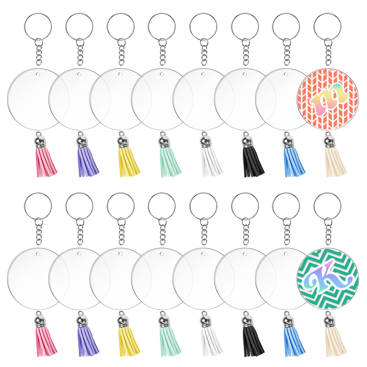 Round Acrylic Keychain Blanks | Wax & Blanks